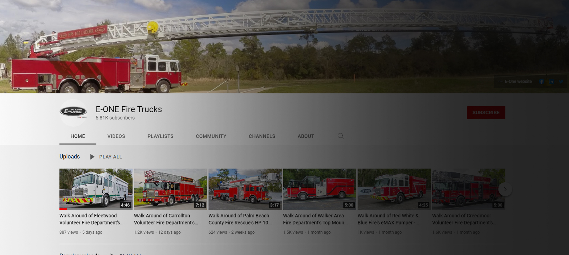 Fire Truck Manufacturer & Emergency Vehicles - E-ONE